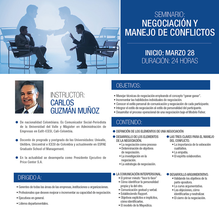 Negociación Y Manejo De Conflictos Escuela Superior Politécnica Del