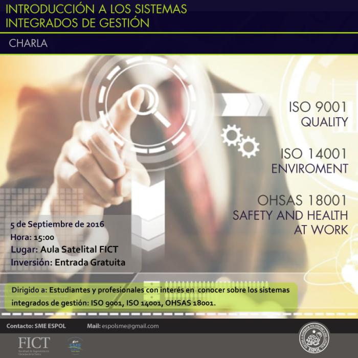 Charla: Introducción a los Sistemas Integrados de Gestión | Escuela ... Charla: Introducción a los Sistemas Integrados de Gestión | Escuela ...